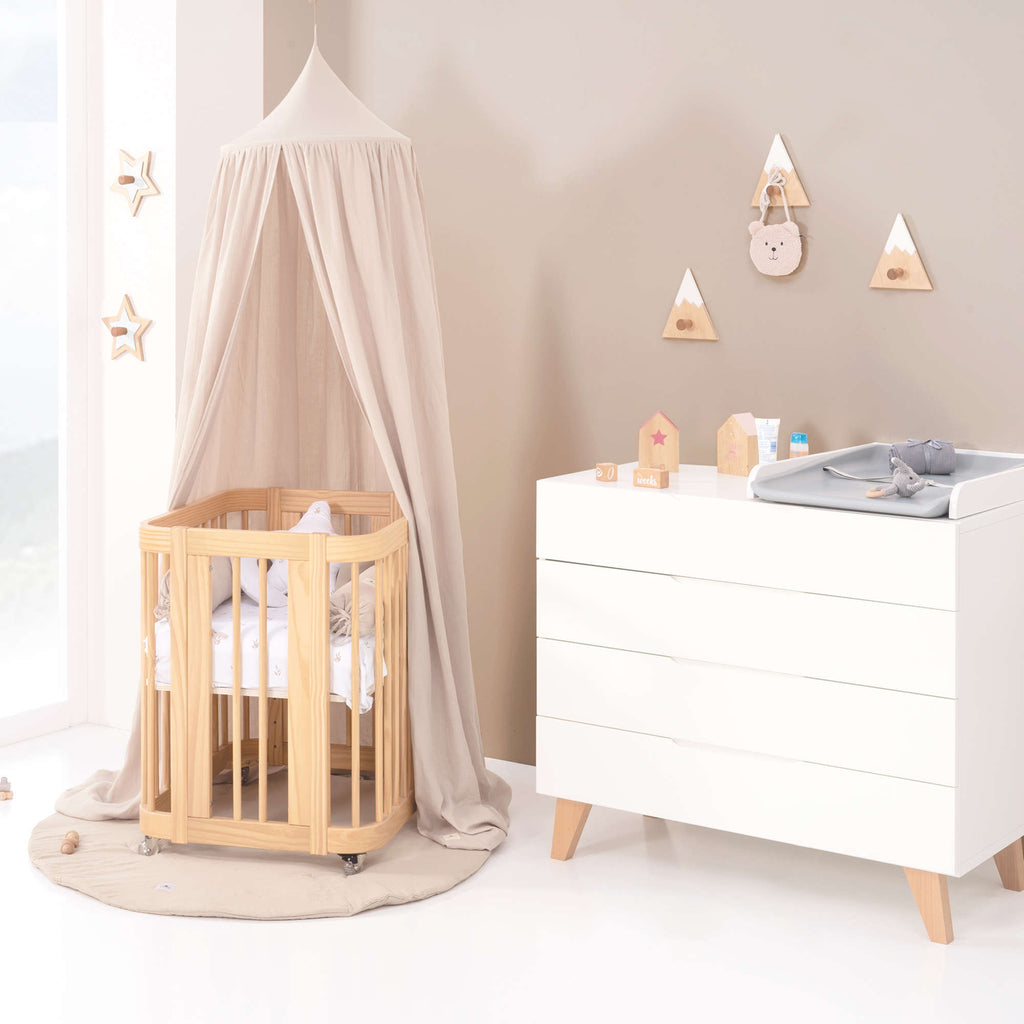 Wide range of wooden baby cribs and co-sleeping beds with wheels ...